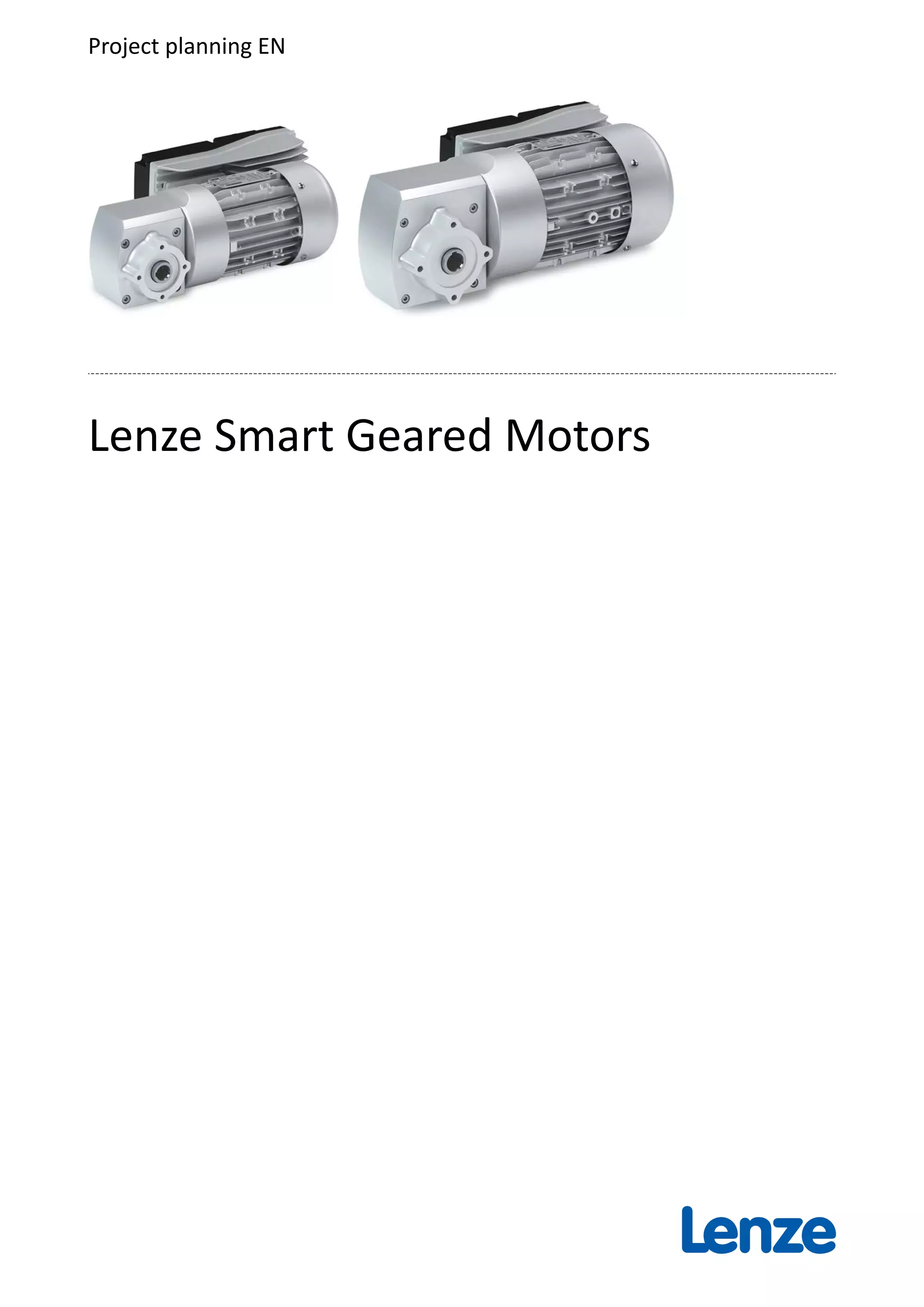 Planning guide - Lenze Smart Geared Motors 25-75Nm | PDF