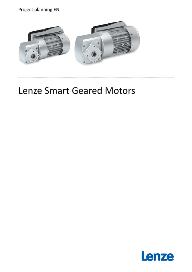 Planning guide - Lenze Smart Geared Motors 25-75Nm | PDF