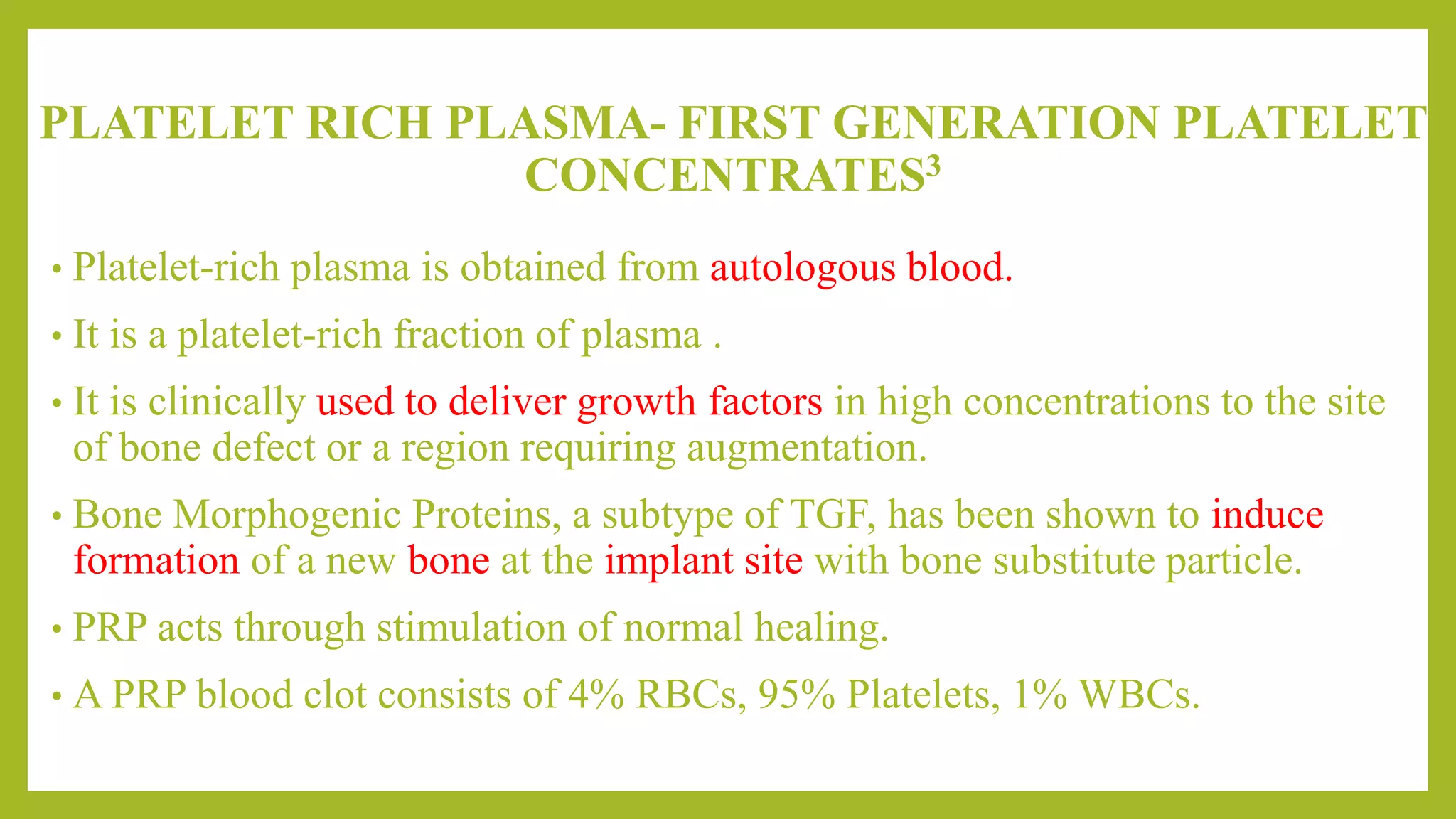 platelet concentrates | PPTX