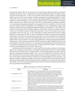 4PL Digital Business Models In Sea Freight Logistics The Case Of FreightHub | PDF