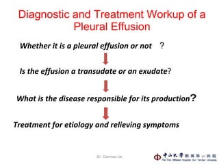 4 pleural effusions | PPT