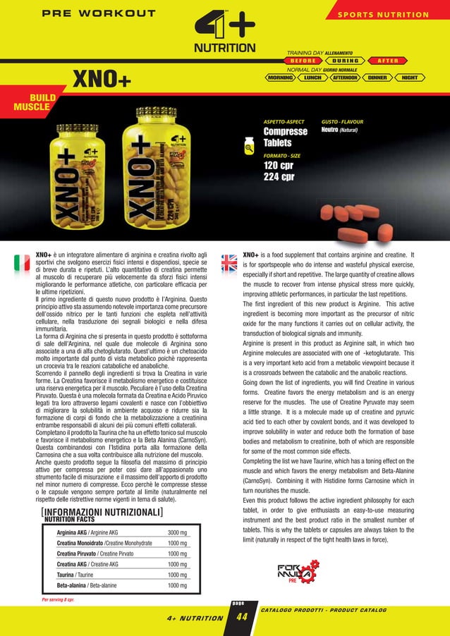 4 Plus Nutrition - Catalogo 2016 | PDF