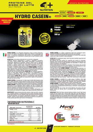 4 Plus Nutrition - Catalogo 2016 | PDF