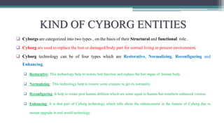 Technical Seminar on CYBORG | PPT
