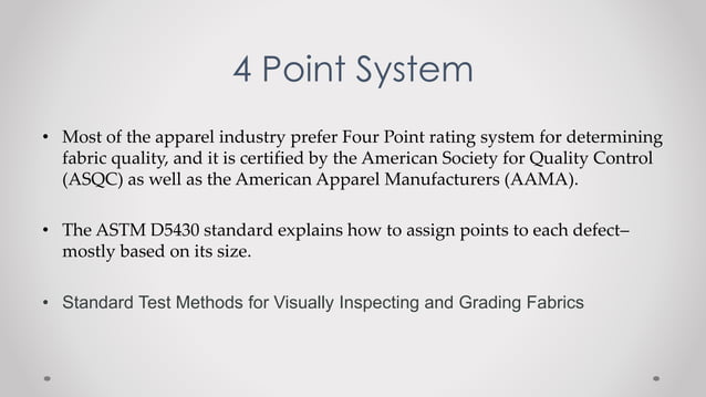 4 Point Fabric Inspection System in Textile Industry