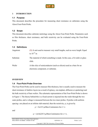 4 pointprobe manual | PDF