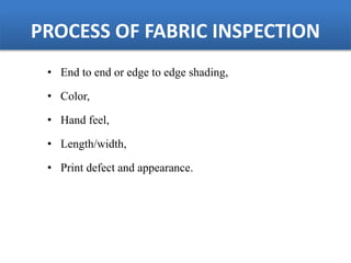 4 point system for Fabric Inspection | PPTX | Needlework | Arts and Crafts
