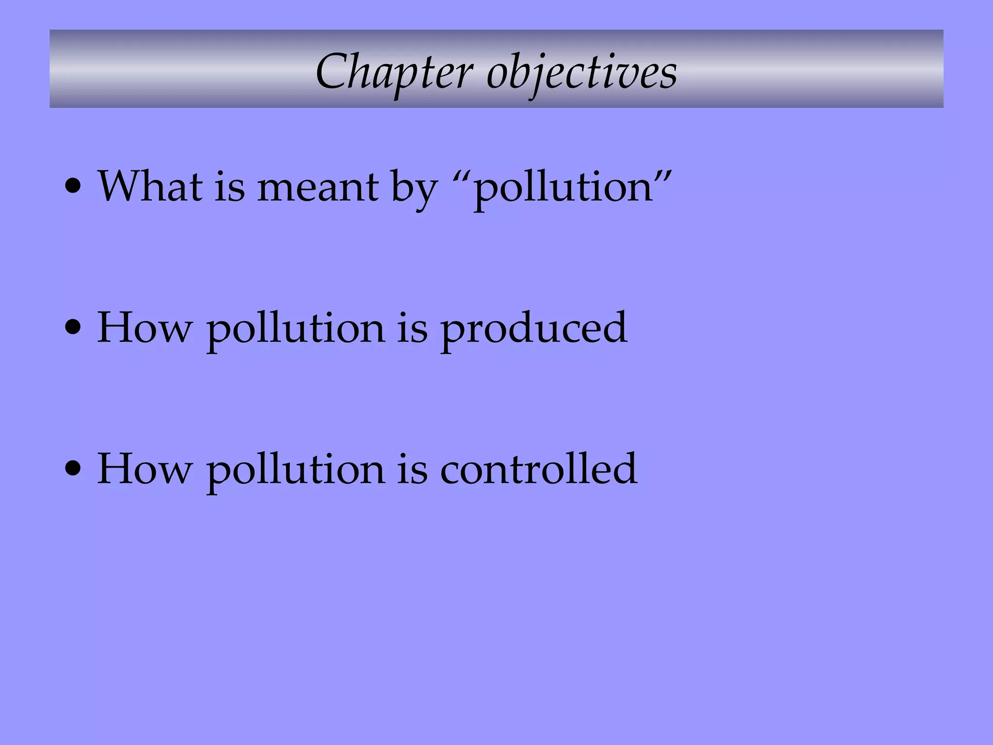 Pollution Control | PPT