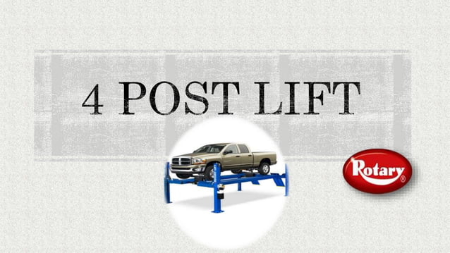 4 post lift | PPTX