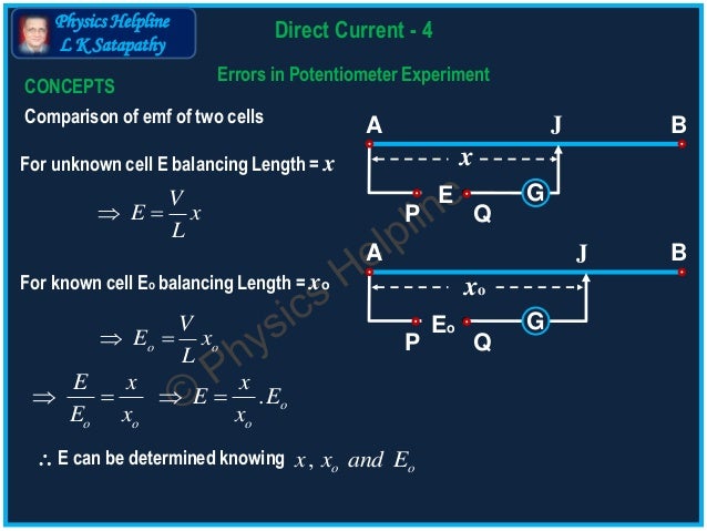 Potentiometer Experiment 1