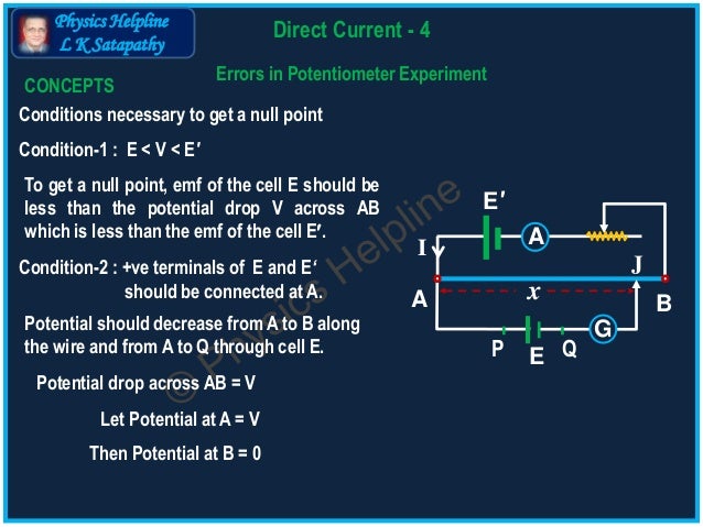 Potentiometer Experiment 1
