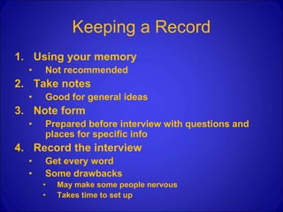 Art of a Great Interview power point presentation | PPT