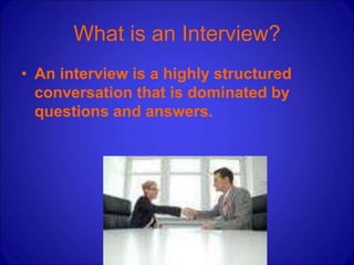 Art of a Great Interview power point presentation | PPT