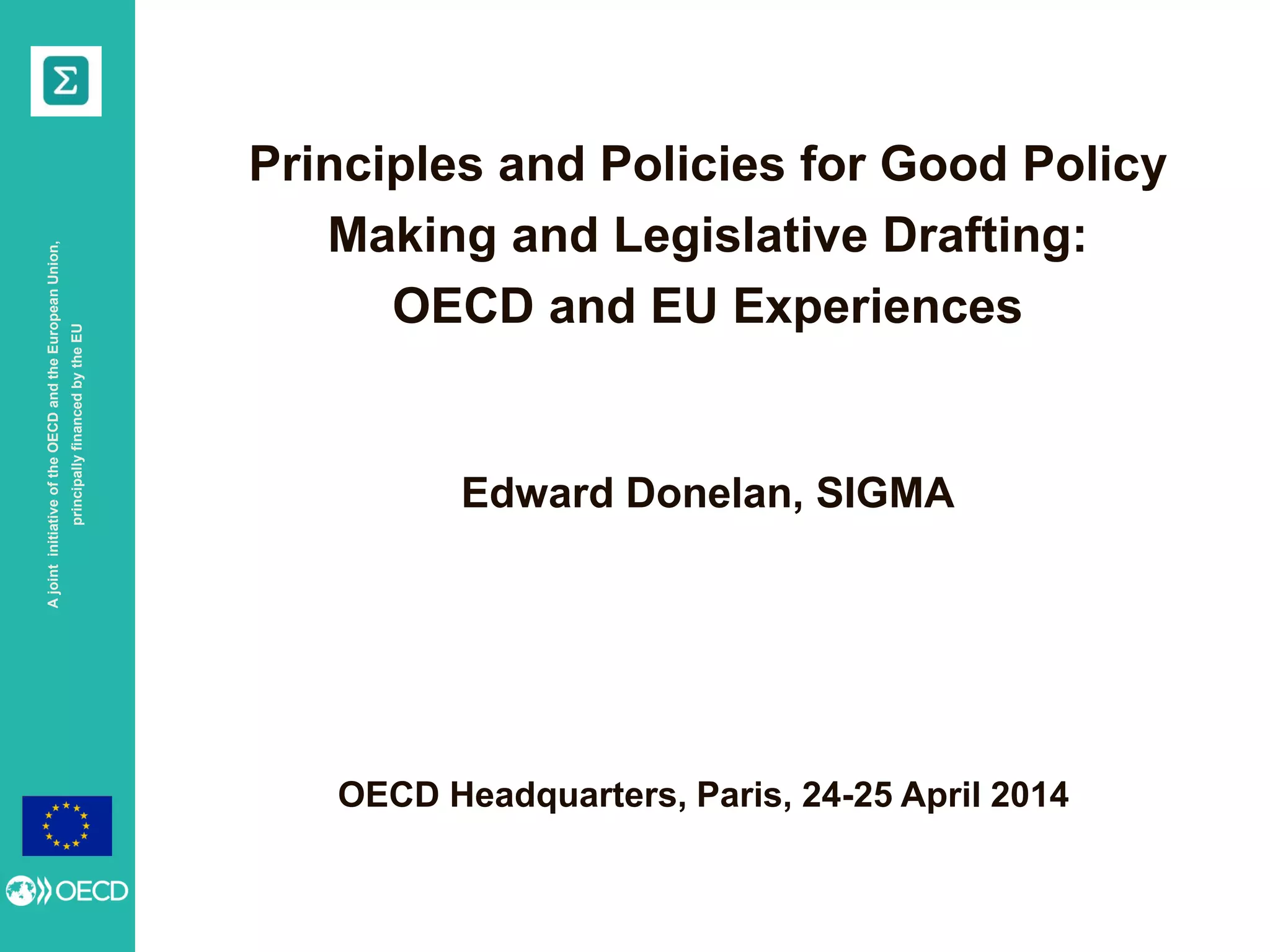 4 Principles and Policies for Good Policy Making and Legislative ...