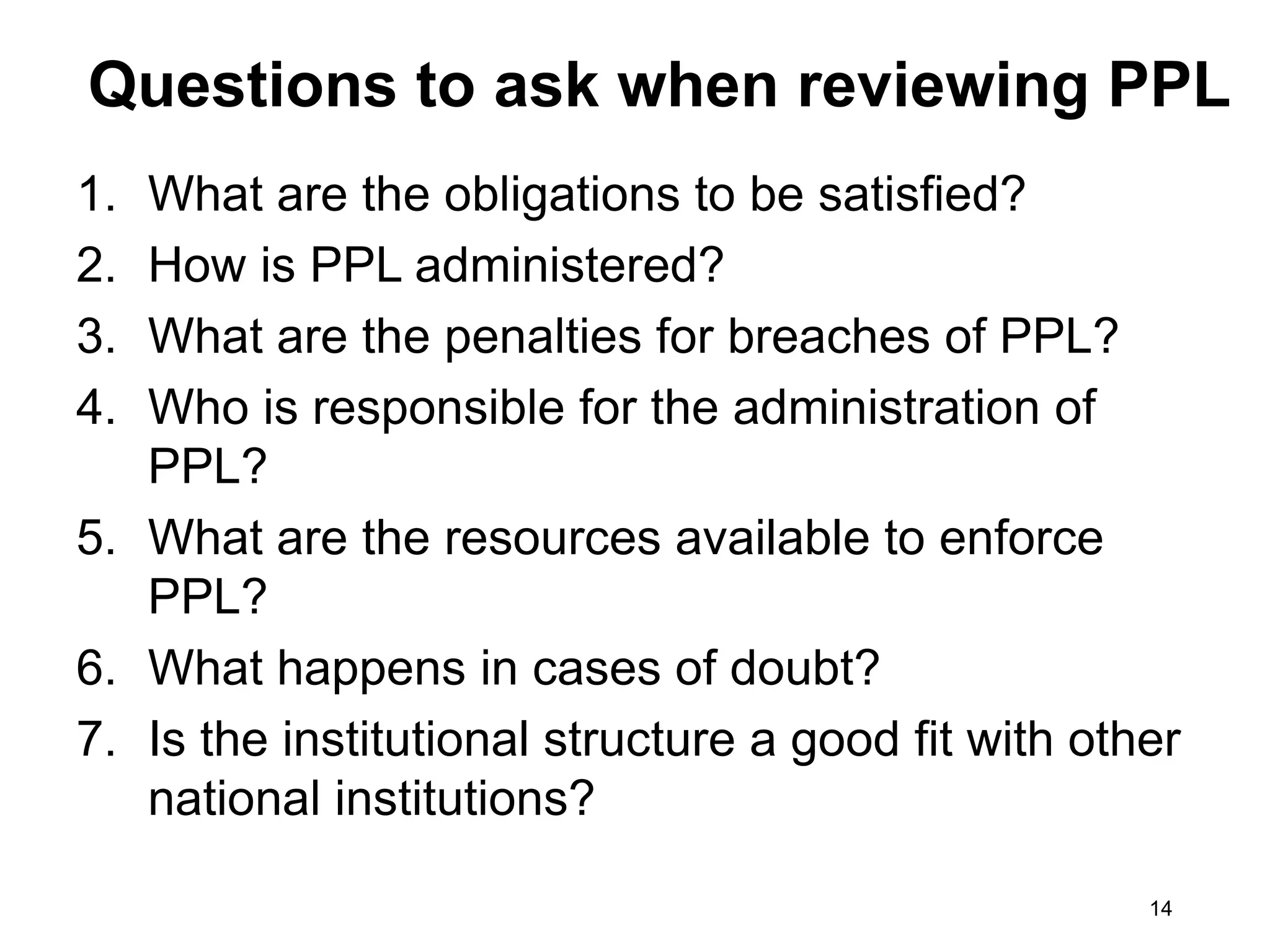 4 Principles and Policies for Good Policy Making and Legislative ...