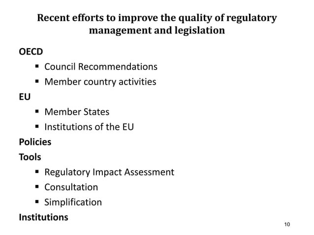 4 Principles and Policies for Good Policy Making and Legislative ...