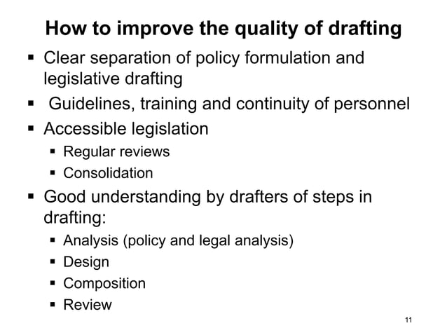 4 Principles and Policies for Good Policy Making and Legislative ...
