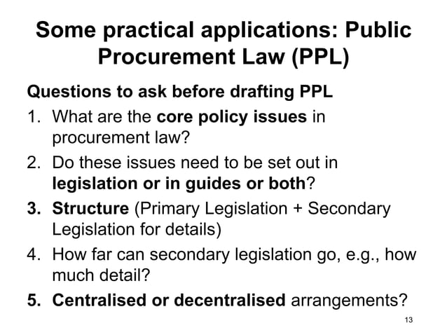 4 Principles and Policies for Good Policy Making and Legislative ...