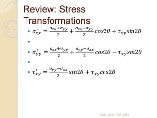 4 Principal Stresses | PPTX