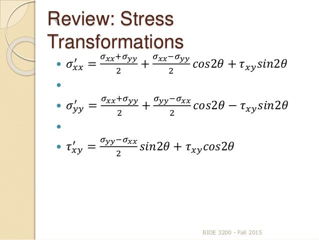 4 Principal Stresses