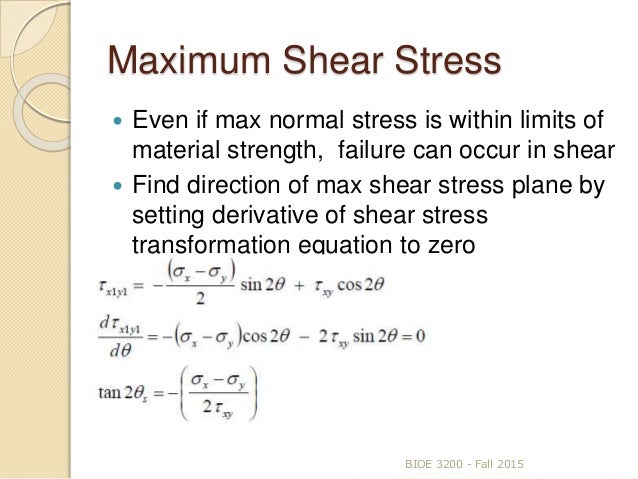 4 Principal Stresses