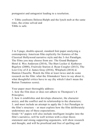 4 principles of classical Hollywood narrative styleFrom Kristi.docx