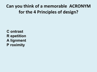 4 principles of design 2 | PPT