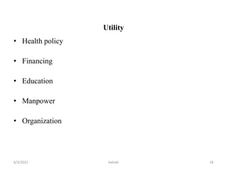 principles of health care demand and health care utilization patterns ...