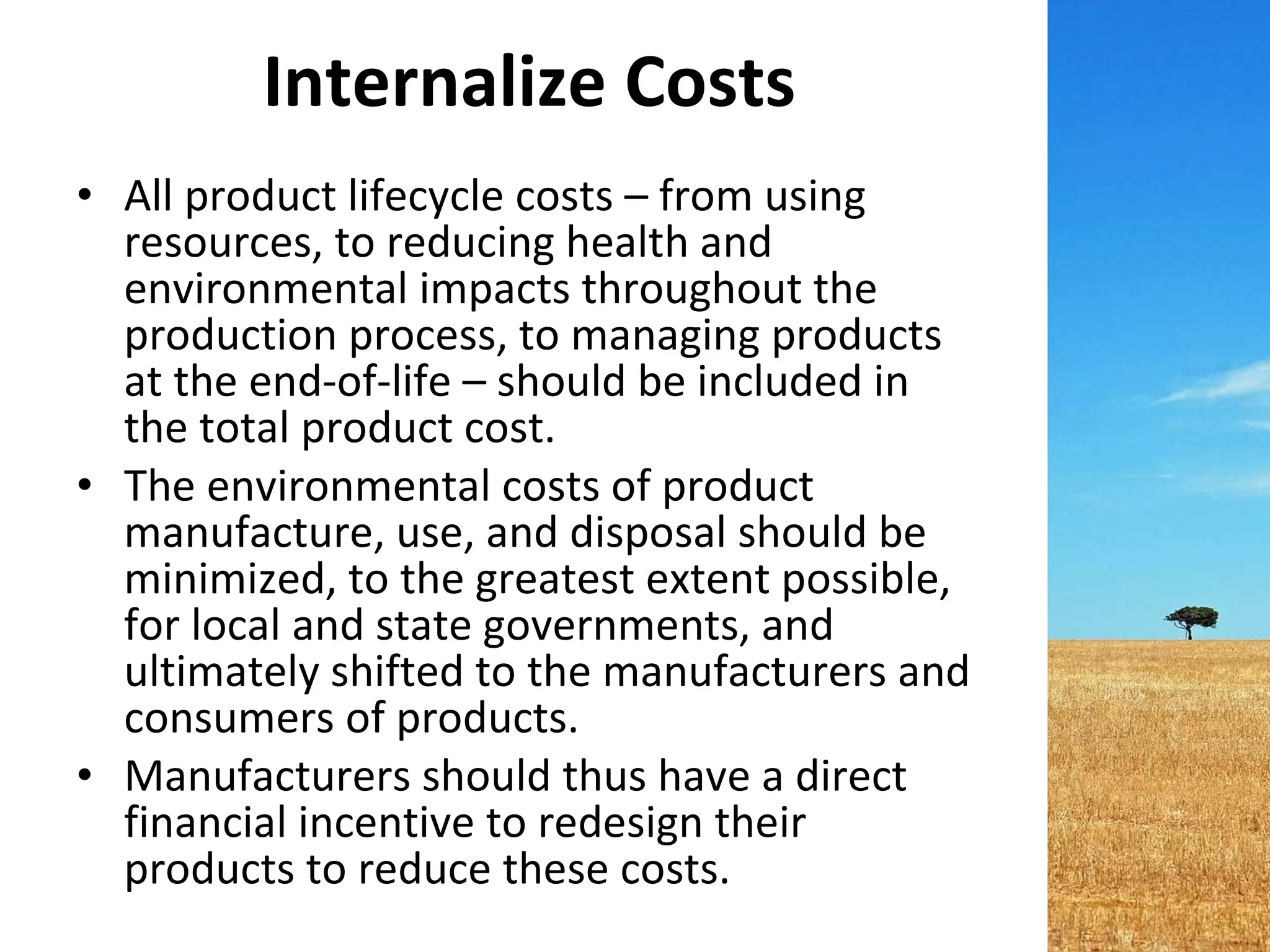 4 Principles of Product Stewardship | PPT