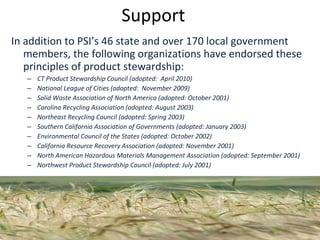 4 Principles of Product Stewardship | PPT