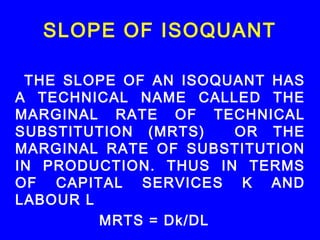production functions.ppt_isoquants | PPT