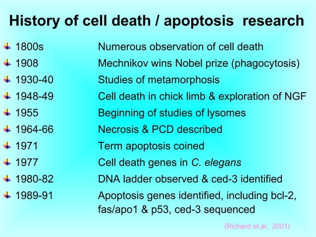 programed cell death | PPT | Biological Sciences | Science