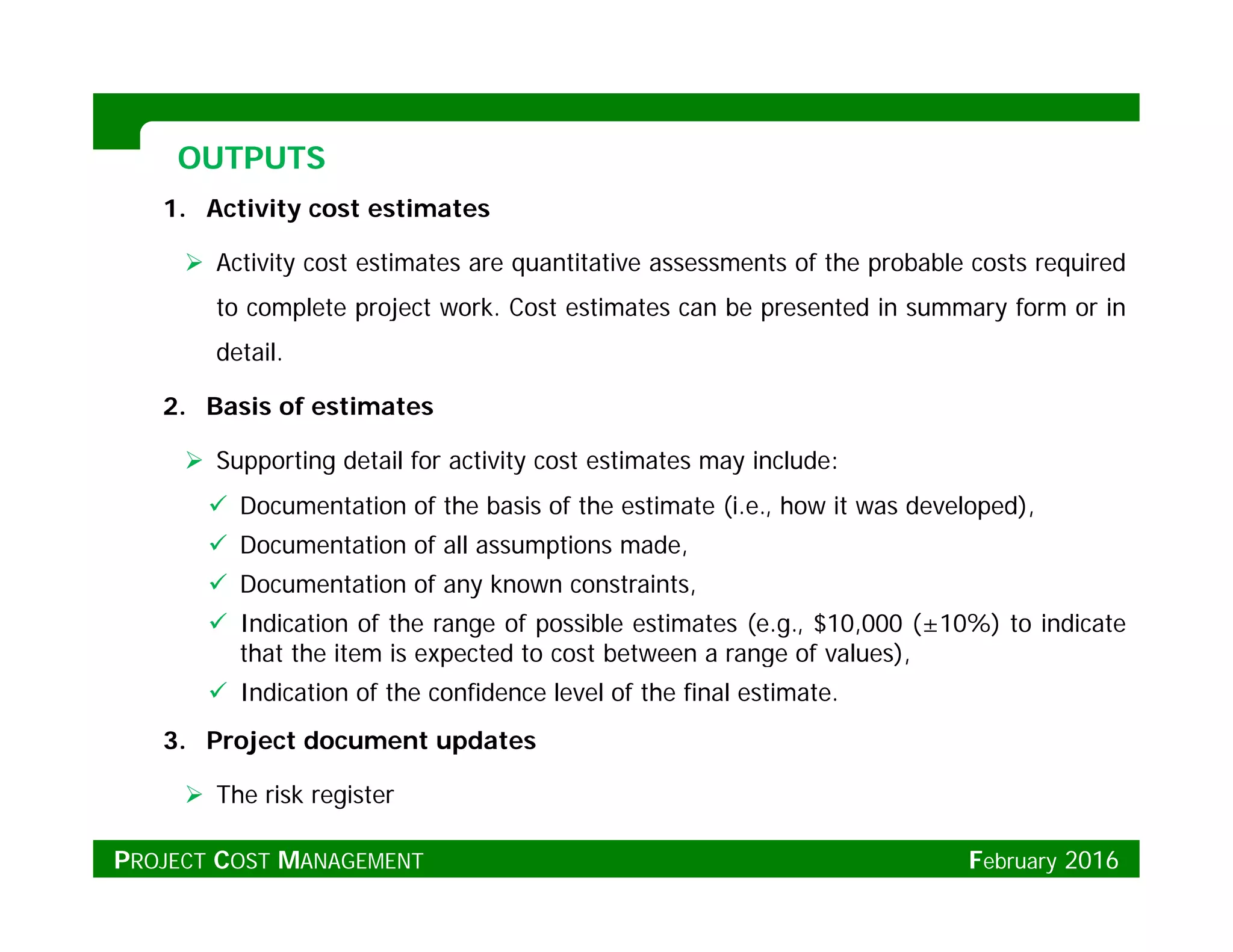 PMP_Project Cost Management | PDF