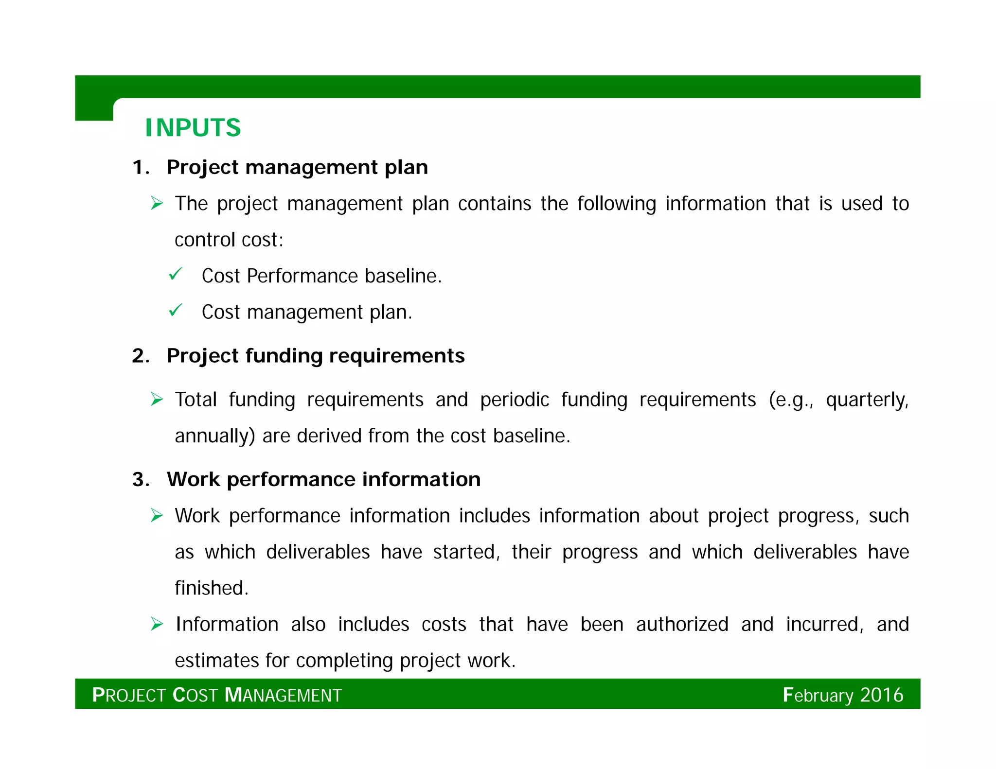 PMP_Project Cost Management | PDF