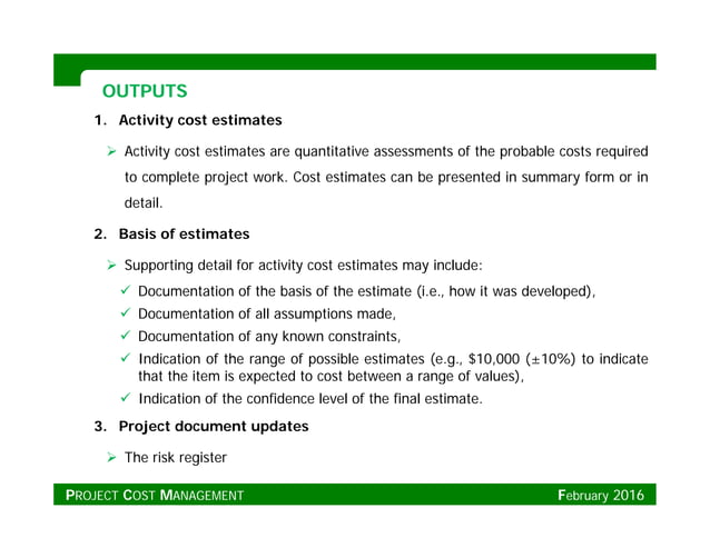 PMP_Project Cost Management | PDF