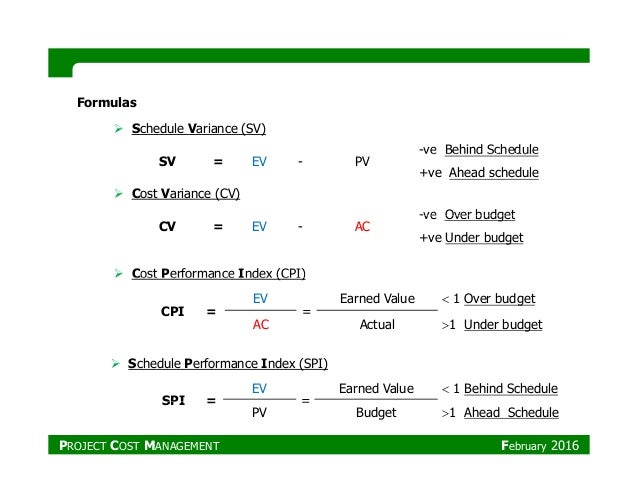 PMP_Project Cost Management