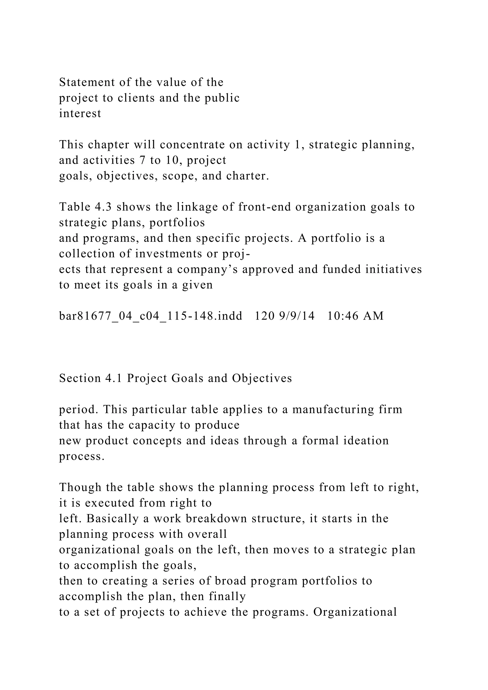 4 Project Goals, Scope, and CharterChaosDigital VisionGe.docx