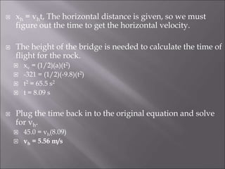Physics class Introduction to Projectile motion | PPT