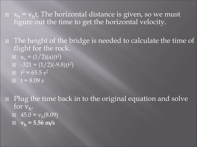 Physics class Introduction to Projectile motion | PPT