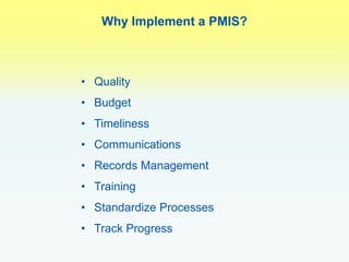 4 project management information system | PPT