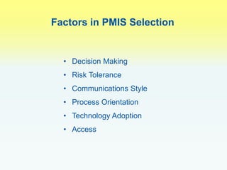 4 project management information system | PPT
