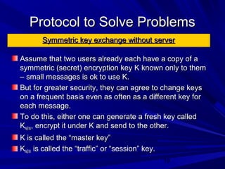 Protocols and Practices in Using Encryption Chapter 4 | PPT
