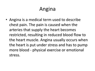 4 provide first aid chest pain | PPTX