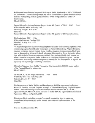 4 p's in the Philippines | DOC