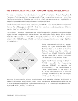4Ps of Digital Transformation (Platform, People, Project, Process), by ...
