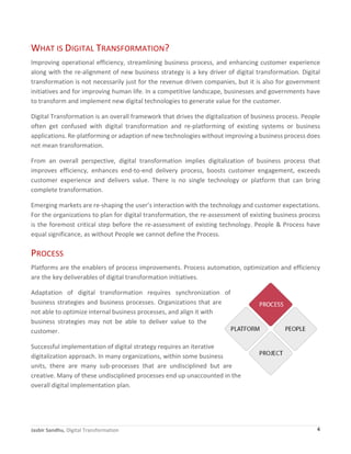 4Ps of Digital Transformation (Platform, People, Project, Process), by ...