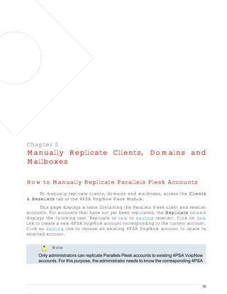 4PSA VoipNow Plesk Module 2.0.2 | PDF