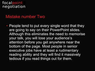 The Four Ps And Powerpoint Mistakes | PPT