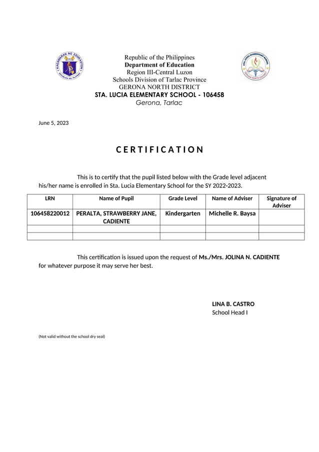 4ps certification (school)...................... | DOCX | Professional ...