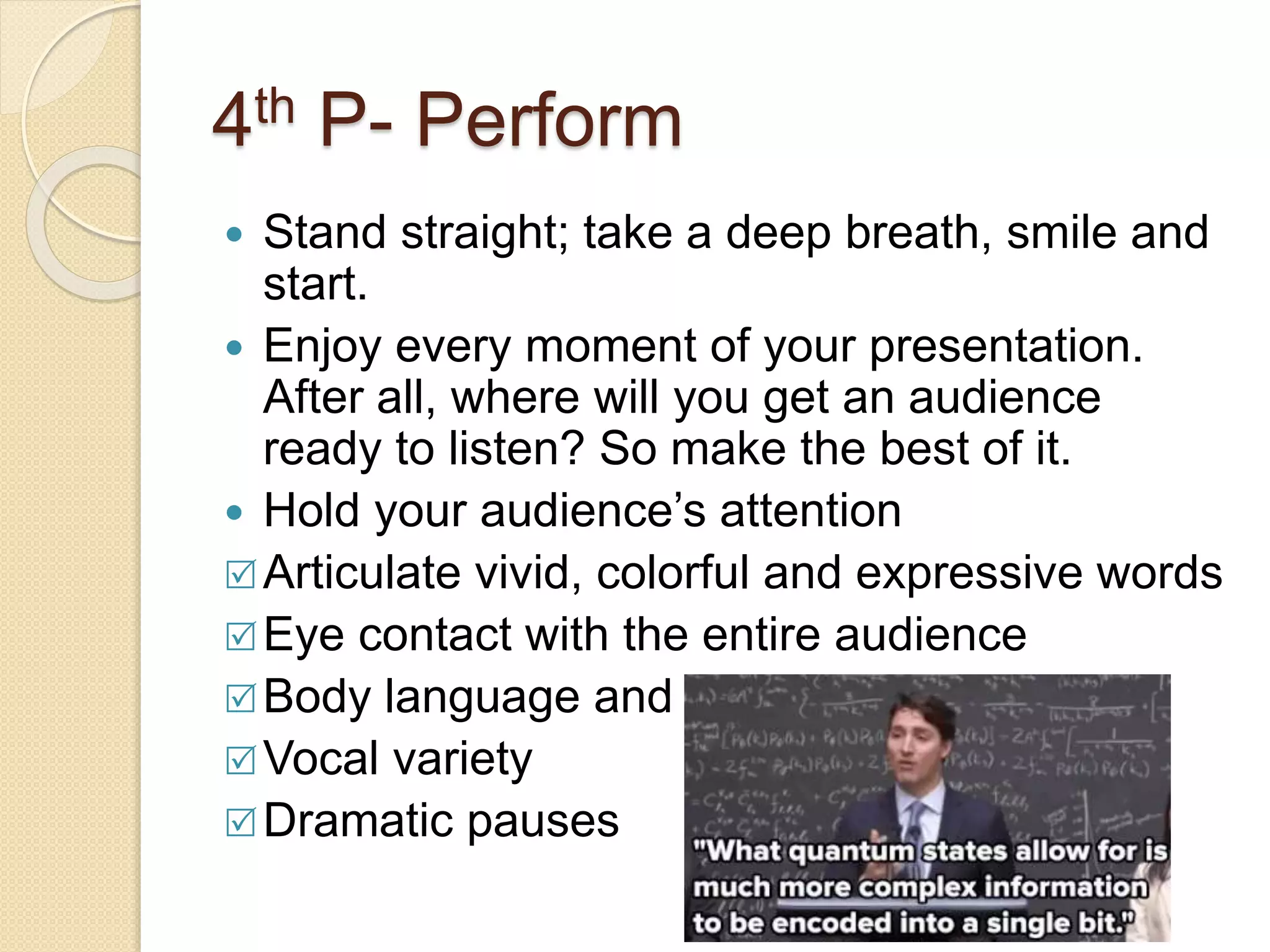 4 p’s of presentation | PPTX